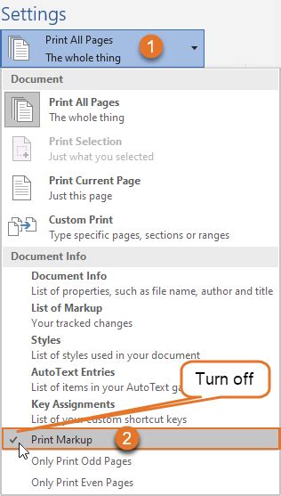 Print Only Revision Bars In Word If You Know A Section S Number You Can Print That Section