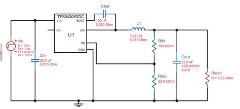 WEBENCH Tools TPS54308 Output Not Stable And No Current From IC Power Management Forum