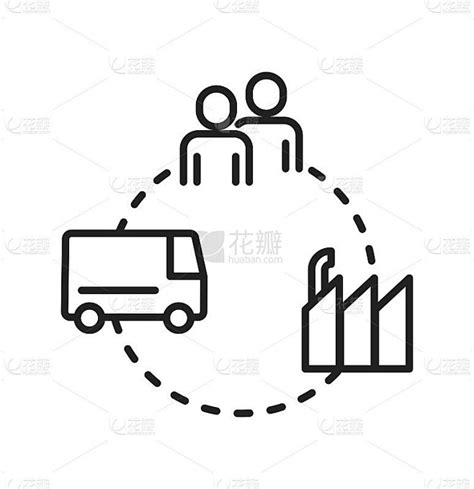 供应链的图标