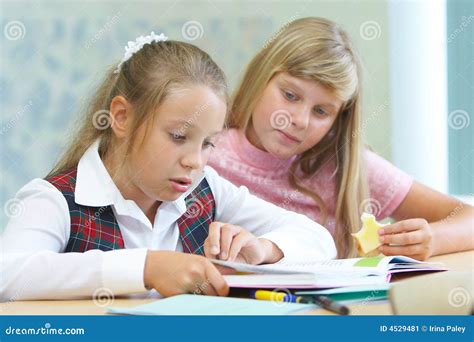 Pupils In A Class Stock Image Image Of Write Desk Writing 4529481