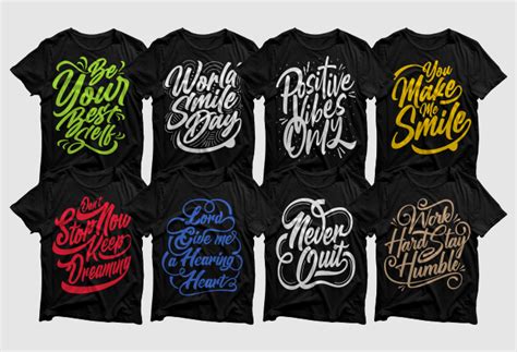 32 Quotes Typography T Shirt Bundle Motivational Quotes Typography T