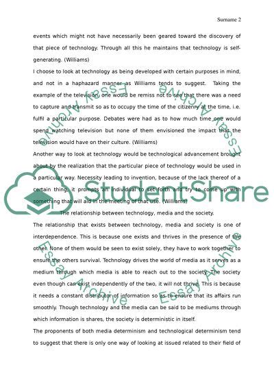 Technological Determinism And Media Determinsim Essay