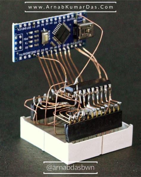 Arduino X LED Matrix FreeForm Circuit Design ULN APG HC N