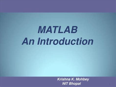 Something About Matlab Tool Matlab Softwarepptx