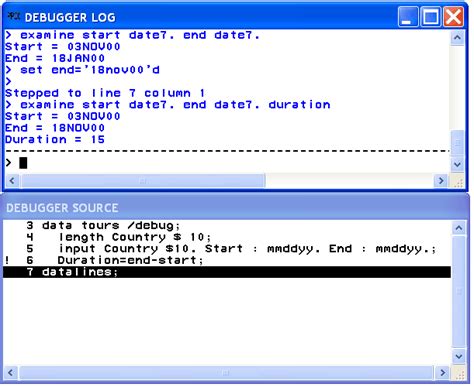 Data Step Debugger Examples 92