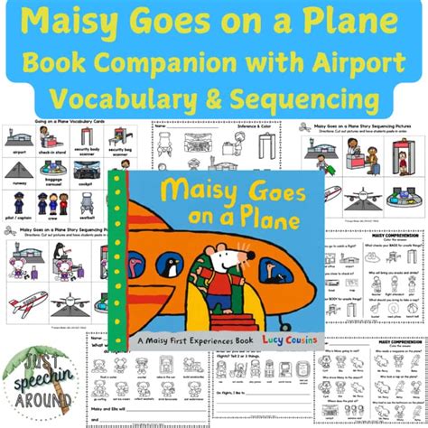 Maisy Goes On A Plane Book Companion With Airport Travel Vocabulary
