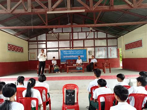 မန္တလေးတိုင်းဒေသကြီး၊ ပြည်ကြီးတံခွန်မြို့နယ်၊ အ ထ က ခွဲ ၂၅ ကျောင်းတွင် လူငယ်ရေးရာအသိပညာပေး ဟောပ