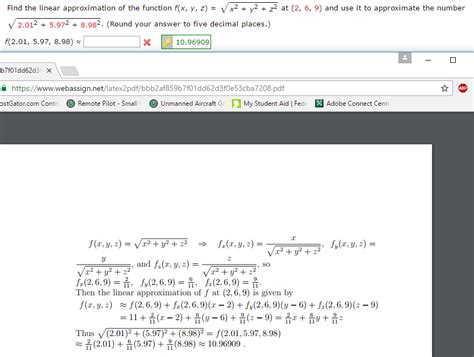 Solved Find The Linear Approximation Of The Function And Use Chegg