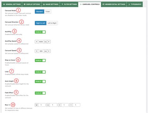 carousel controls wp team