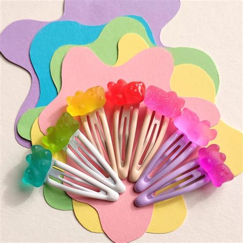 Gummy Bears Hair Clips Tic Tac Hair Clips Hair Accessories For Girls