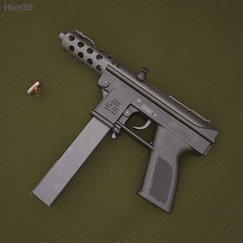 Intratec Tec 9 3d Model Download Submachine Gun On