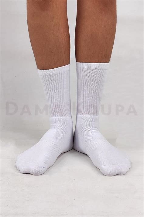 Ασπρη πετσετε καλτσα βαμβακερη με Εξαιρετική Ποιότητα Dama Koupa