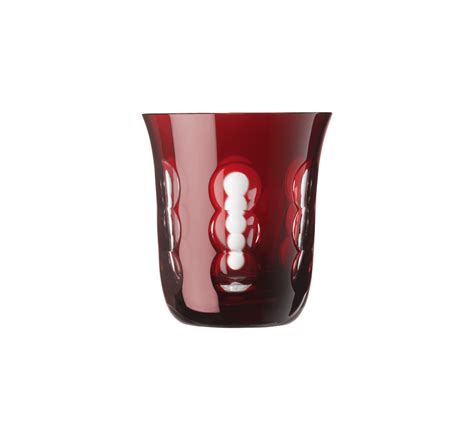 Kawali Red Crystal Clear Water Glass Christ Hellas