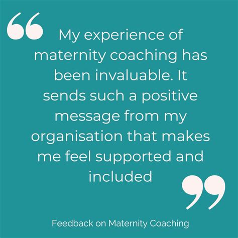 I Recently Completed Some Maternity Coaching For An Organisation And Within The Clients