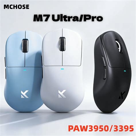 Mchose M7 Ultra Pro Paw3950 Paw3395 Dual 8k Polling Rate 42000 Dpi