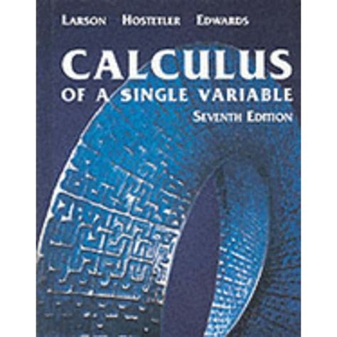 pre owned calculus of a single variable seventh edition hardcover ron