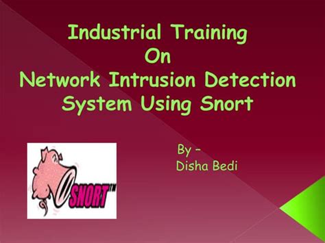 Industrial Training Network Intrusion Detection System Using Snort Pptx Internet Computing