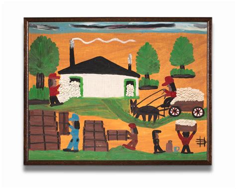 Clementine Hunter Untitled Folk Art Black Southern Life Farm