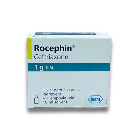 Rocephin Injection Im 1g Ceftriaxone Medecify