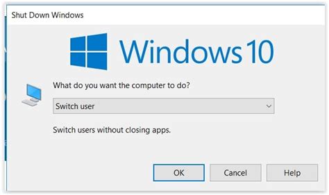 Start Shutdown Menu Changed Its Default To Switch User Solved Windows Forums