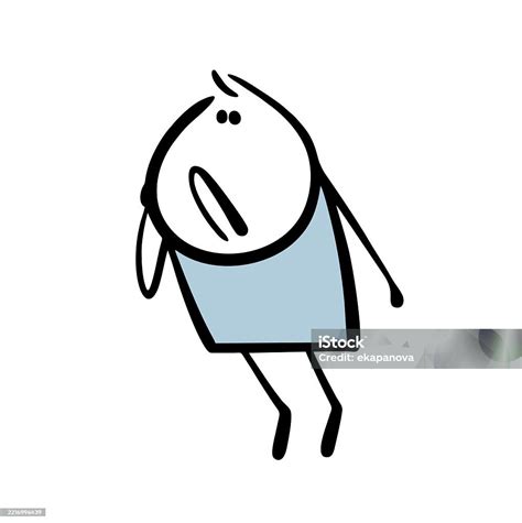 만화 불운한 Stickman은 집에 모기지를 받았습니다 무거운 건물을 들고 남자의 벡터 일러스트 레이 션 정신적으로나 육체적으로 고통 겪고 큰 빚 건축물에 대한 스톡 벡터