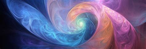 Colorful Abstract Swirling Patterns Create A Dynamic And Balanced Design Highlighting The Golden