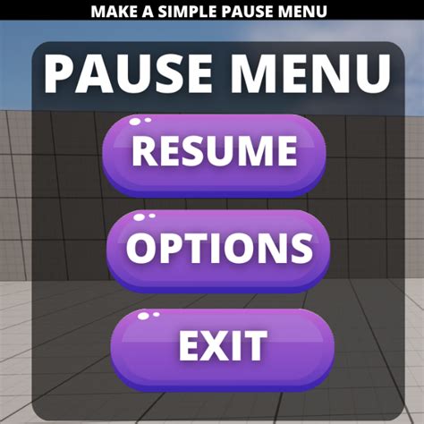 How To Make A Simple Pause Menu In Unreal Engine 5 Beginner Tutorial Community Tutorial