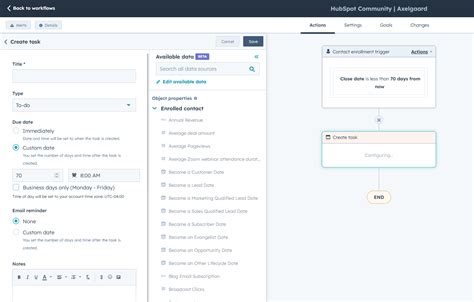 Solved Hubspot Community Set Auto Task Based On Custom Date Fields