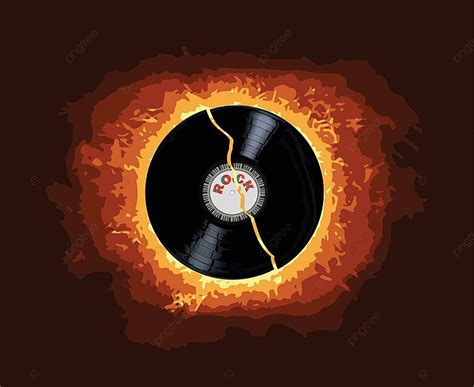 Exploding Record Musical Round Exploding Vector Musical Round