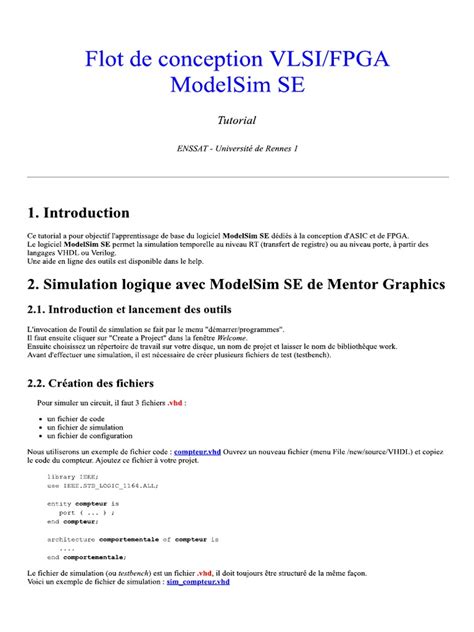 Tutorial Modelsim Pdf