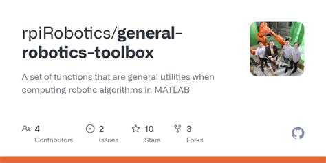 GitHub RpiRobotics General Robotics Toolbox A Set Of Functions That Are General Utilities