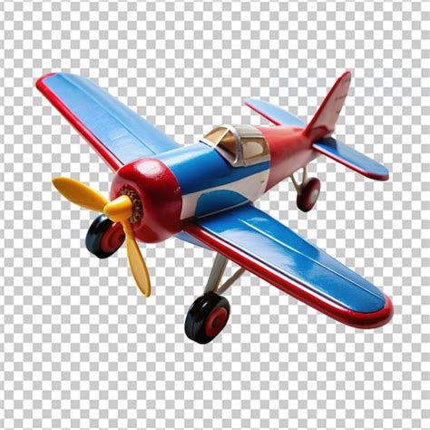 투명한 배경에 고립 된 항공기 만화 스타일 프리미엄 Ai 생성 Psd