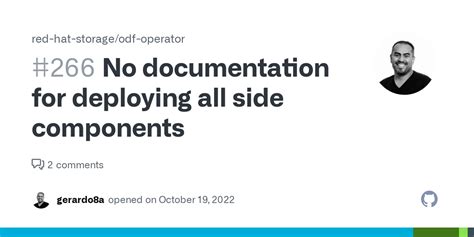 No Documentation For Deploying All Side Components Issue Red Hat Storage Odf Operator