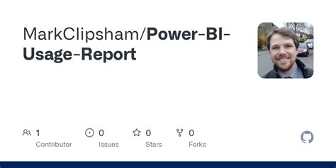 GitHub MarkClipsham Power BI Usage Report