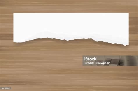 갈색 나무 질감에 찢어진 종이 배경 복사 공간을 위한 영역이 있는 찢어진 용지 가장자리입니다 0명에 대한 스톡 벡터 아트 및 기타 이미지 Istock