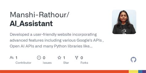 Github Manshi Rathouraiassistant