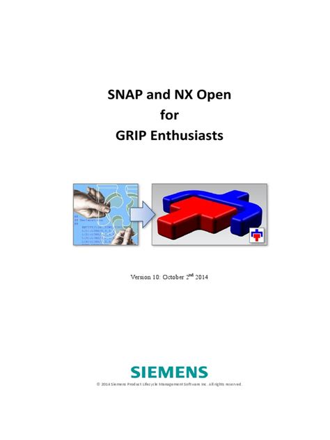 snap and nx open for grip enthusiasts version 10 october 2 2014 pdf variable computer