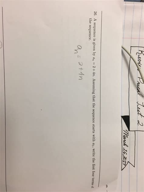 Solved A Sequence Is Given By An 2 4n Assuming That