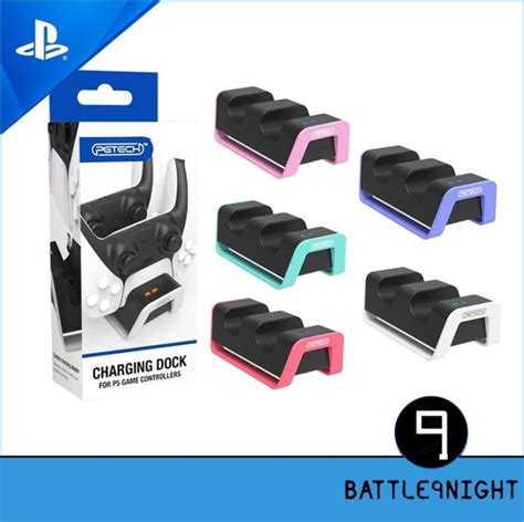Ps5 Pgtech Led Indicator Charging Dock For Dualsense Controller Lazada