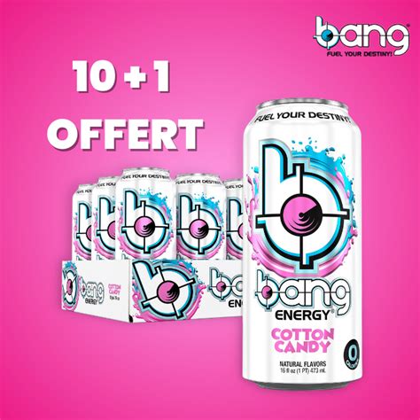 Bang Energy Cotton Candy 12x473ml Anti Gaspi Ddm Dépassée 101 Off