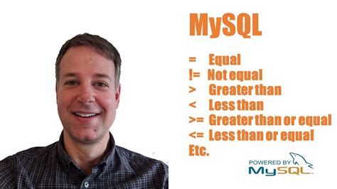 Mysql Equal Not Equal Greater Than Less Than Greater Than Or Equal