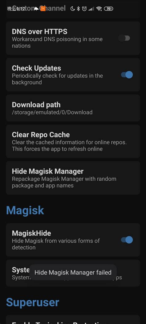 Android 10 Magiskhide And Hide Magisk Manager Issue Issue 3538 Topjohnwu Magisk GitHub