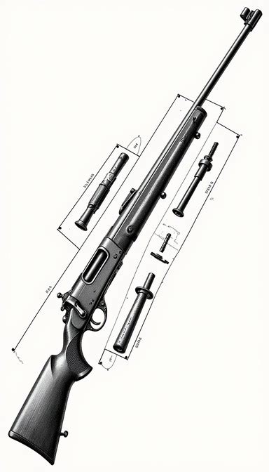 Free Exploded Rifle Diagram Image Download At Stockcake