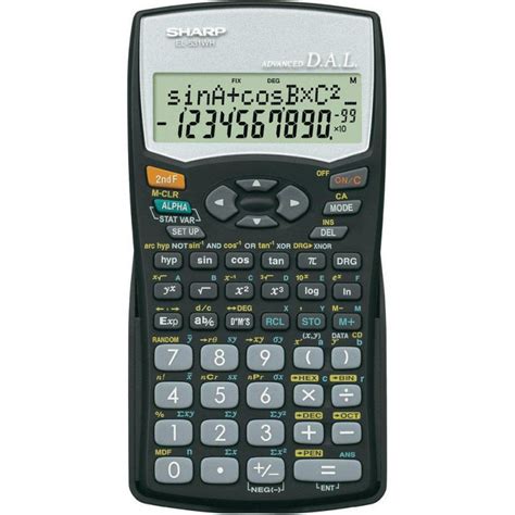calculatrice scientifique en ligne sharp el 531wh spacenet