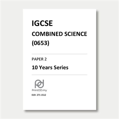 IGCSE Combined Science 0653 Print On Demand