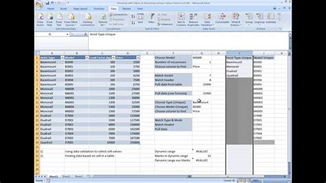 Working With Tables In Excel Part 2 Youtube