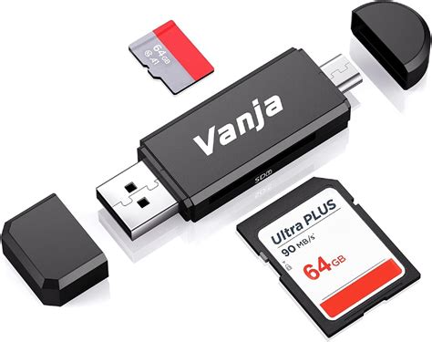 Amazon Com Vanja SD Card Reader Micro USB To Micro SD Card Reader Adapter Memory Card Reader
