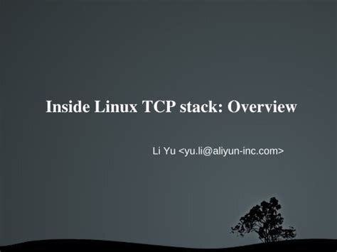 inside linux tcp stack overview
