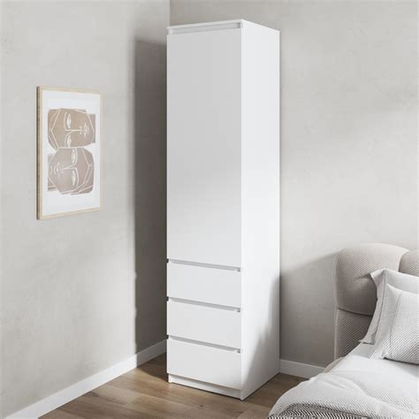 Шафа для одягу Vays пенал з полицями та шухлядами без ручок R 35