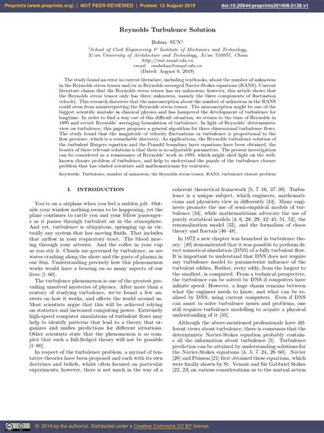 Topology Data Analysis Pdf Navierstokes Equations Reynolds Number